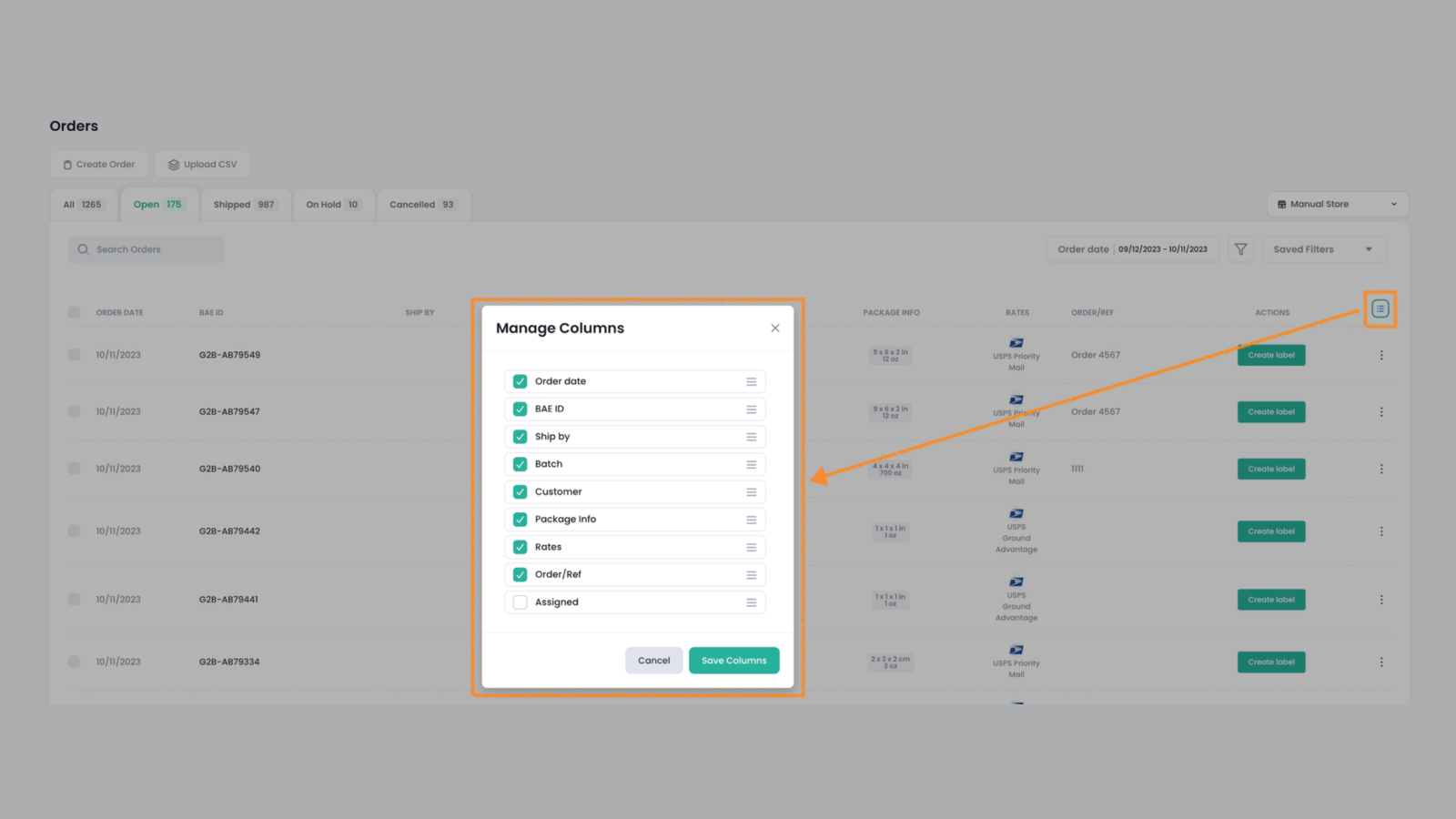 Customized Column View In Tables Goriai