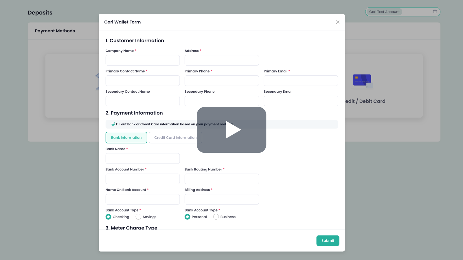 ACH Online Form - Gori.AI