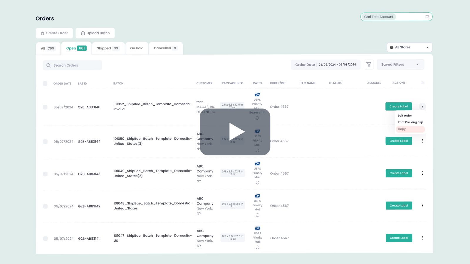 Create New Order by Copying an Existing Order - Gori.AI